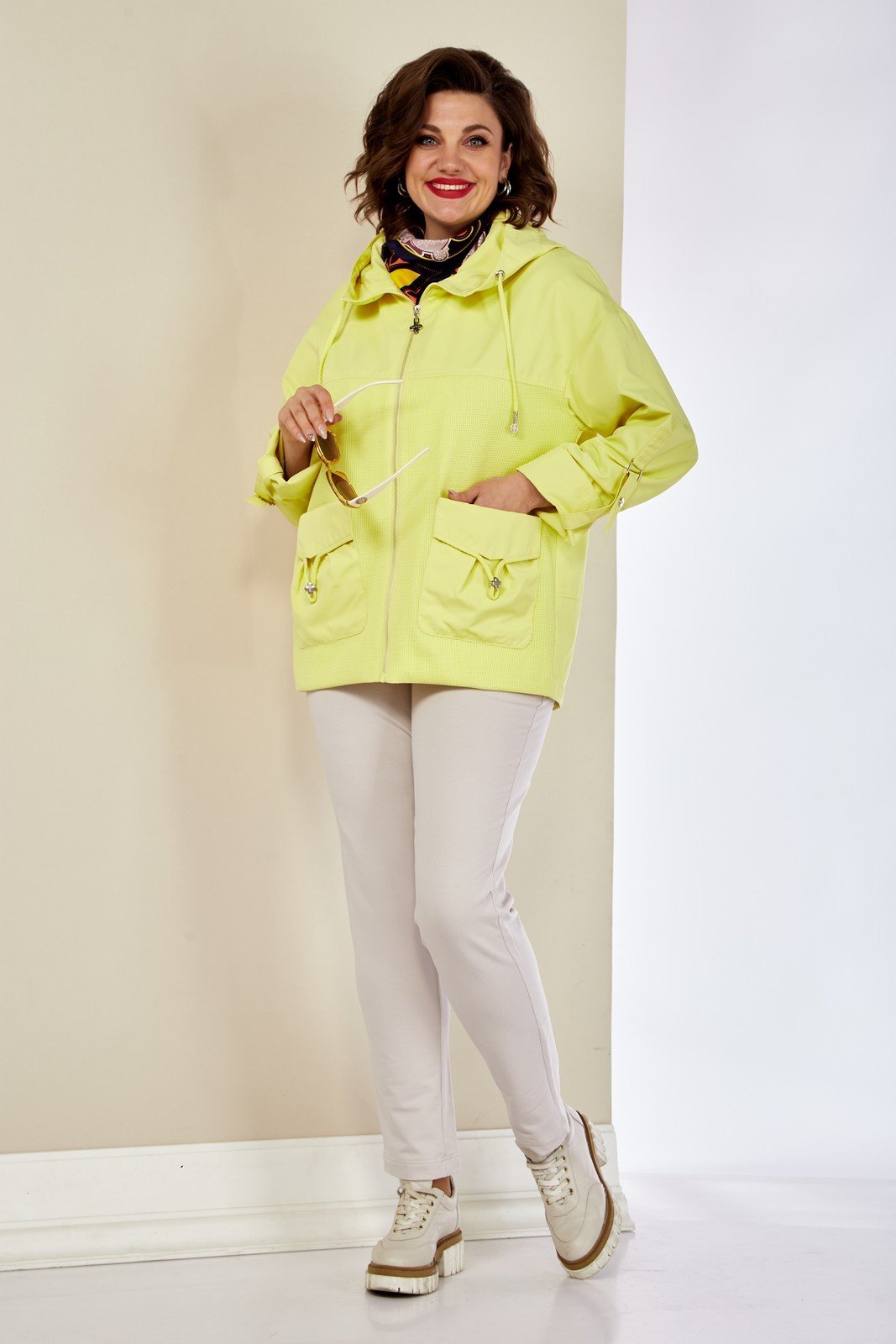 Куртка 2144 желтый Shetti купить - 6% скидка | в наличии